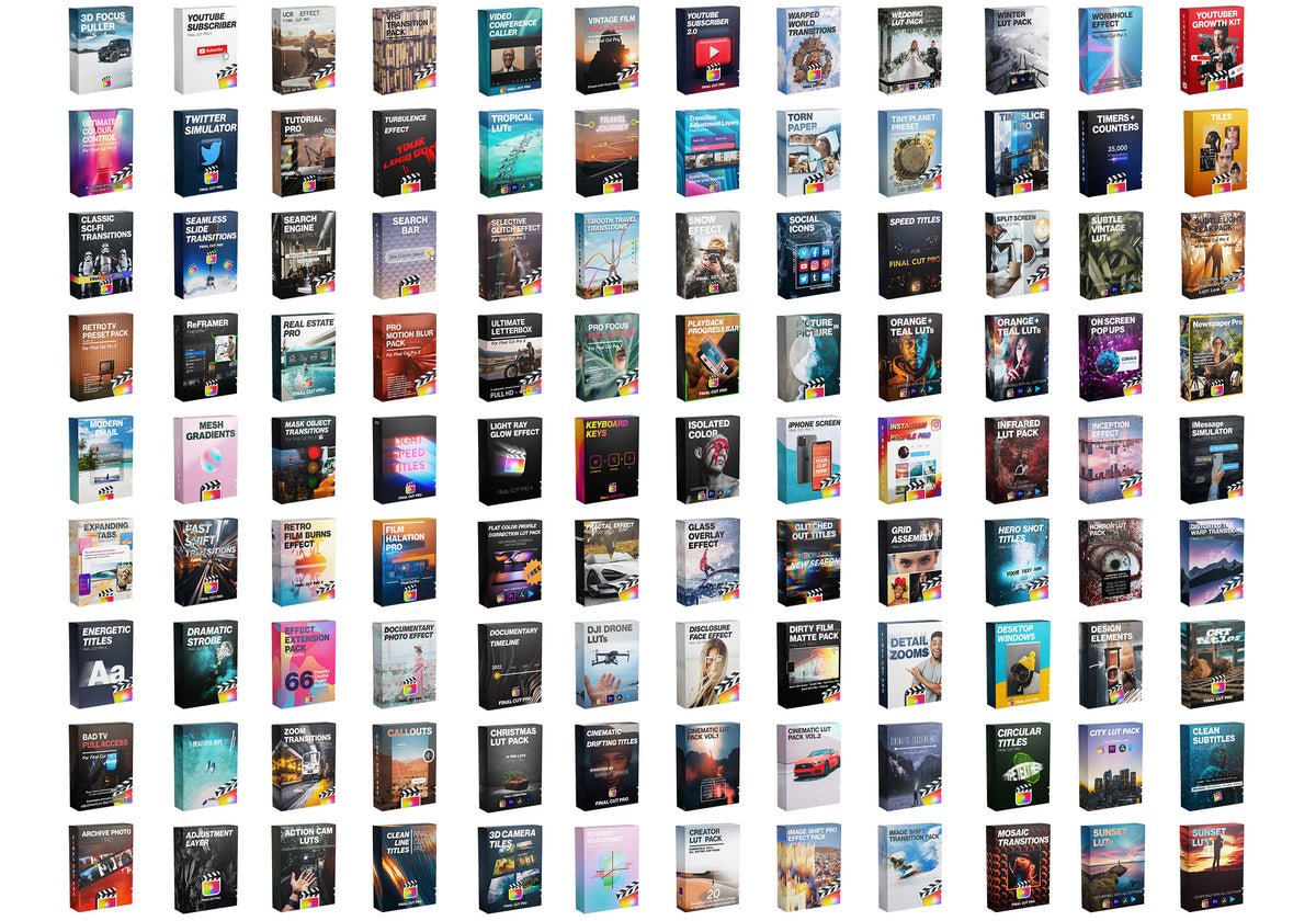 Ultimate Bundle for Final Cut Pro - Transitions, Templates, Titles ...